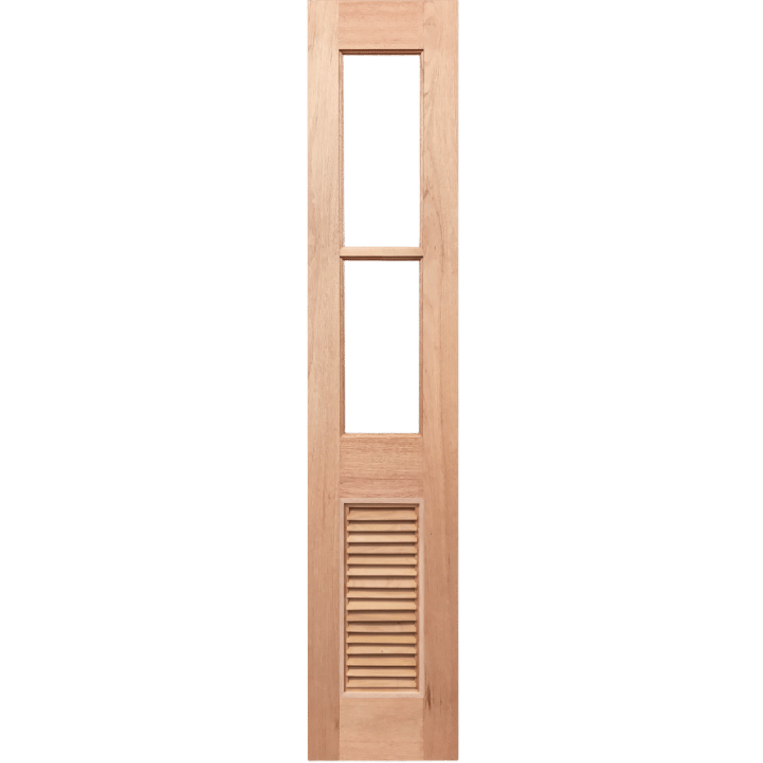 Half French 2L-LV Sidelight- Meranti Pacific Maple – Complete Doors Online