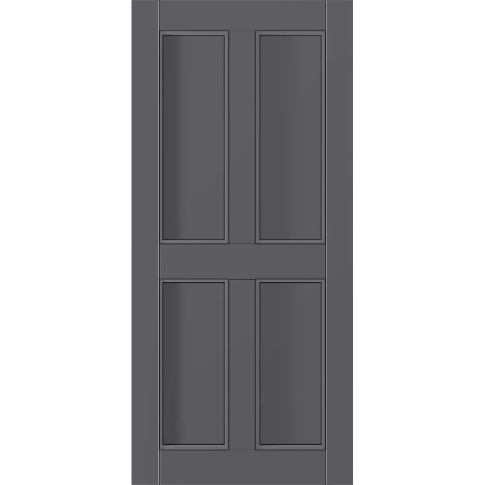 Strata DG 4P - Matt Woodland Grey – Complete Doors Online