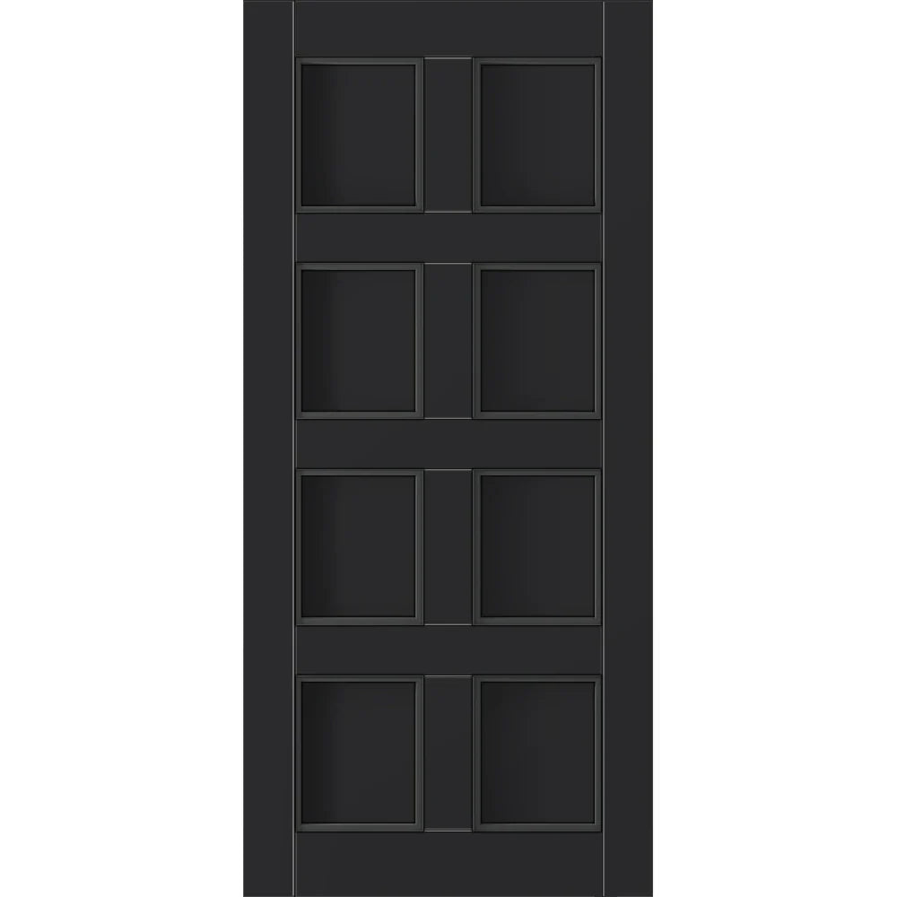 Strata DG 8P - Matt Black – Complete Doors Online